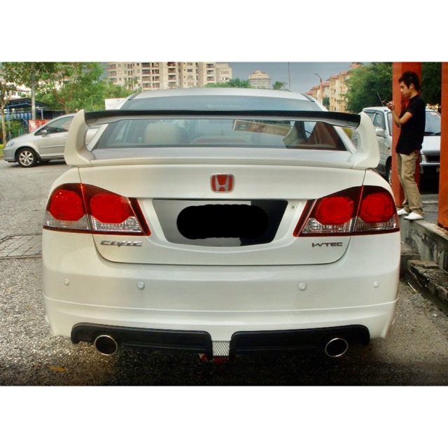 Honda Civic fd fd2 mugen rr rear skirt lip diffuser led brake lamp ...
