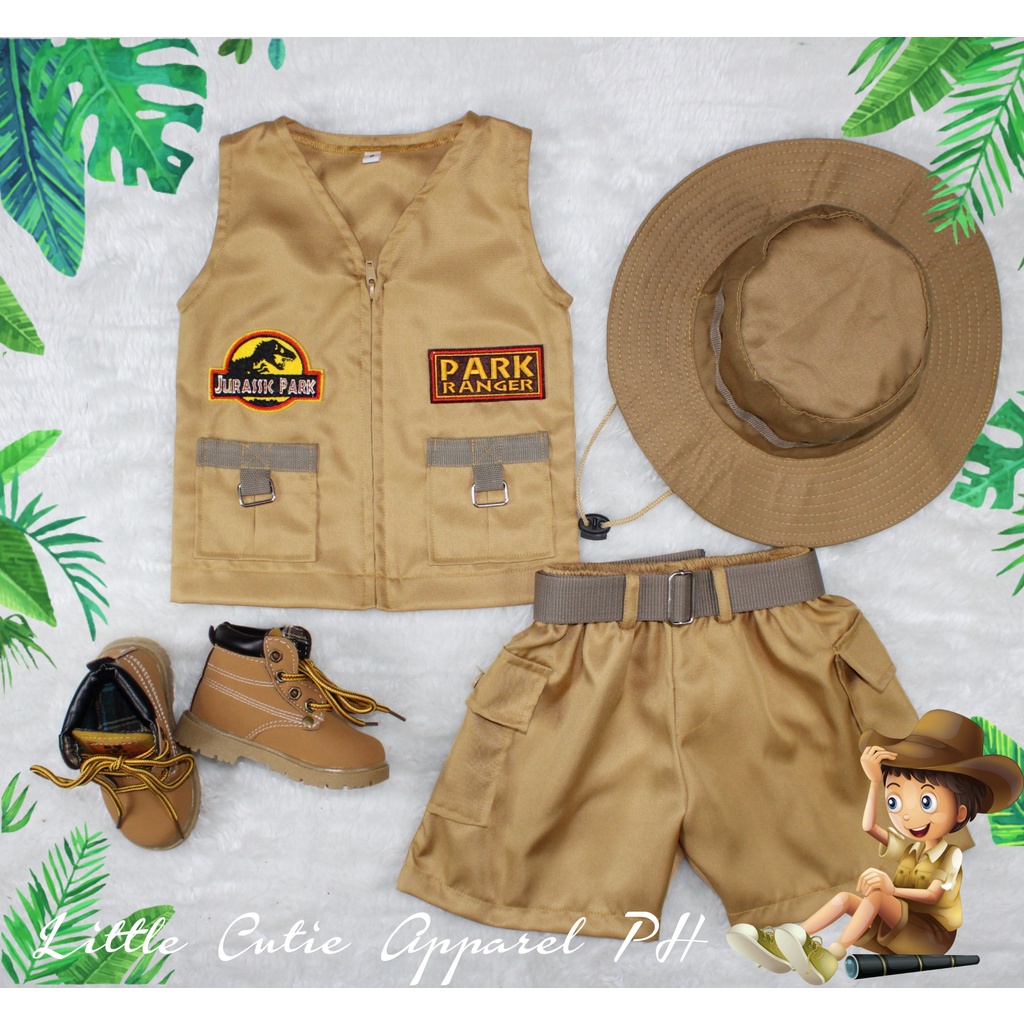 PARK RANGER OUTFIT JURASSIC PARK (FREE NAME) | Shopee Malaysia