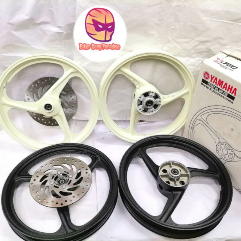 SPORT RIM ENKEI 3 BATANG Y15ZR Y15Z Y15 3L 160/215 WARNA SUSU PUTIH HITAM MATI MILK WHITE MATTE ...