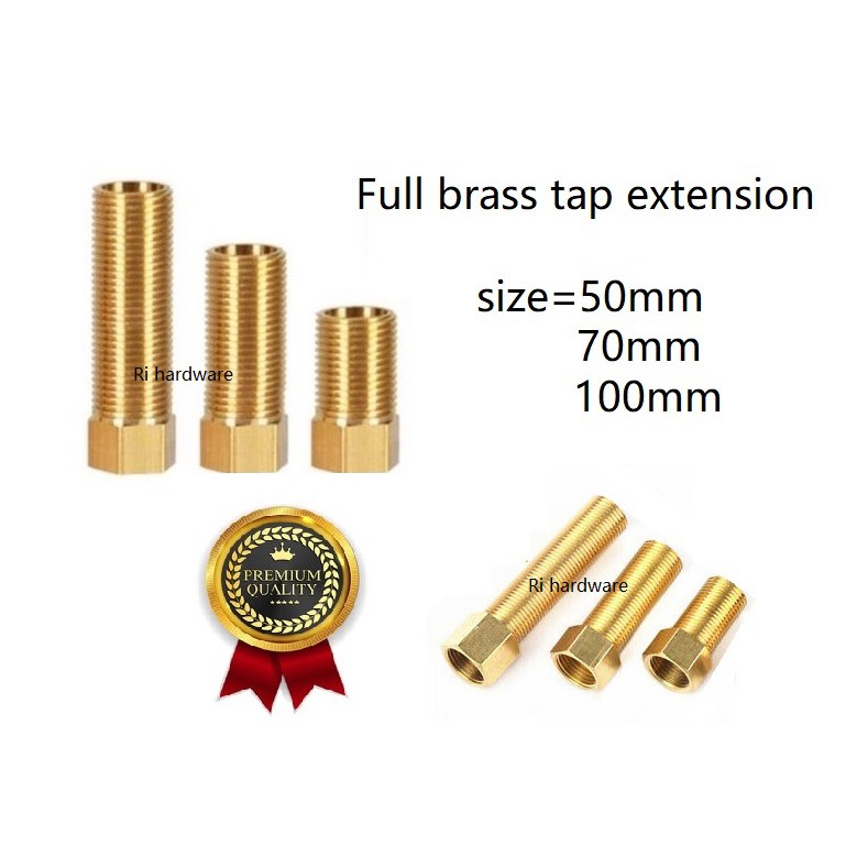 Brass Faucet Male Female Thread Adaptor Extension 50mm 70mm 100mm ...