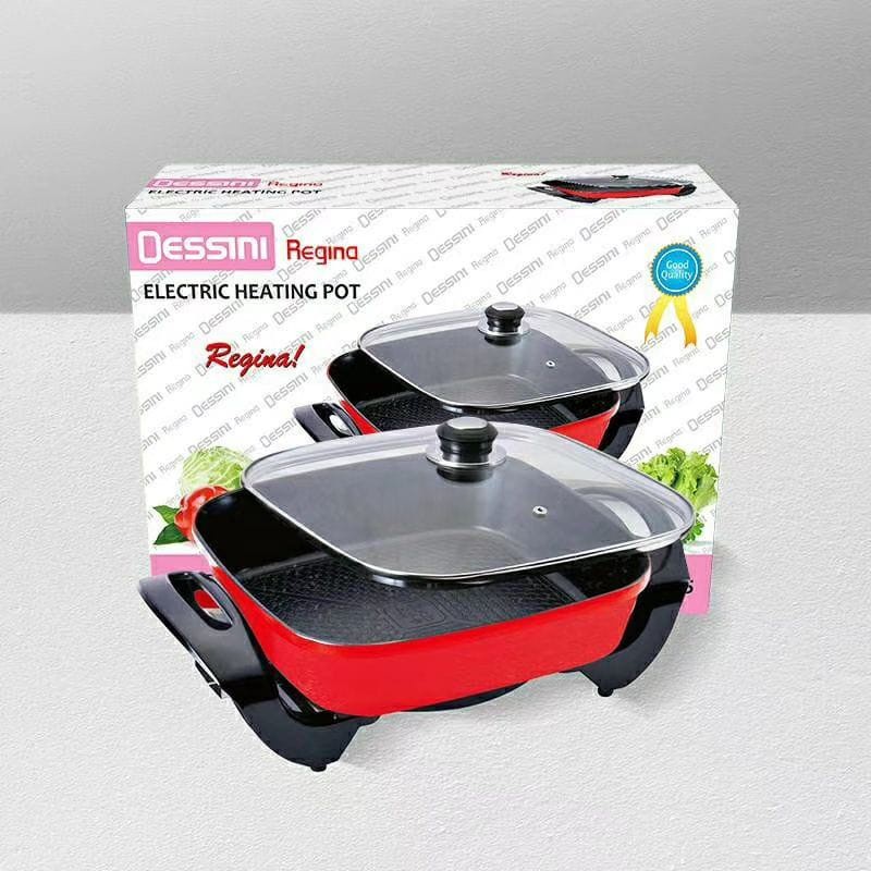🌹READY STOCK🌹 DESSINI Electric Heating Pot Multifunction Non-Stick ...