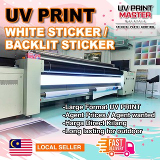 UV Print Sticker Backlit Sticker White Sticker PVC Sticker Printing ...