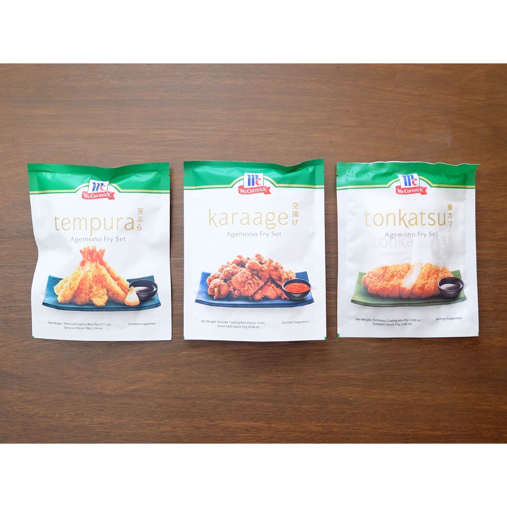 McCormick Agemono Fry Set ( Karaage, Tonkatsu, Tempura ) | Shopee Malaysia