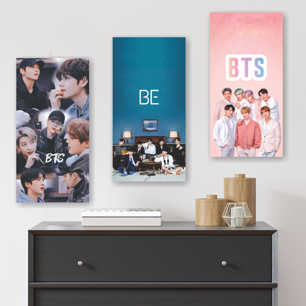 HIASAN DINDING Wall Hanging BTS KPOP Korean WALL DECOR POSTER Display Home Bedroom Decoration ...