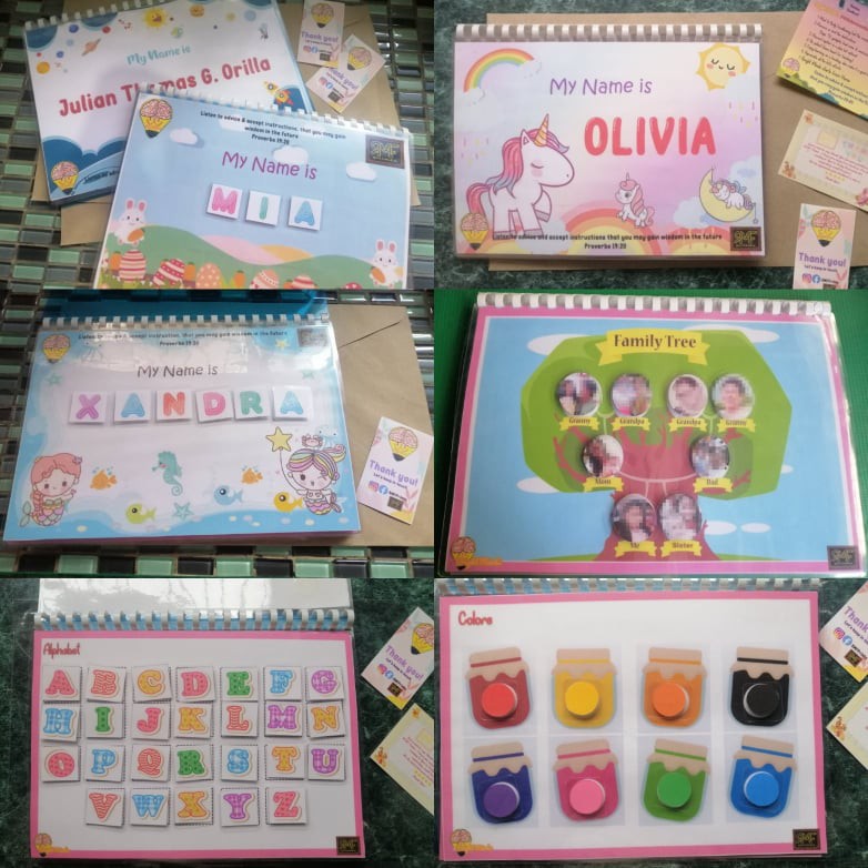 Work Book for kids Personalized Laminated Learning Books (Bright Minds ...
