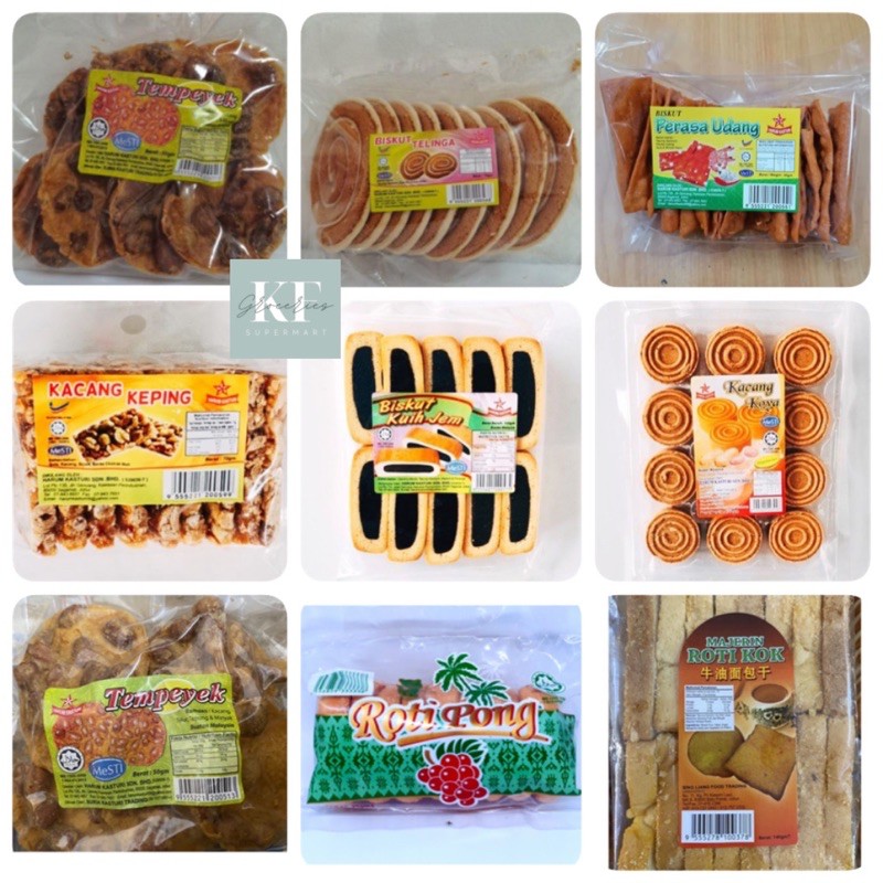 Biskut Kuih Jem | Kacang Koya | Biskut Telinga | Tempeyek | Kacang ...