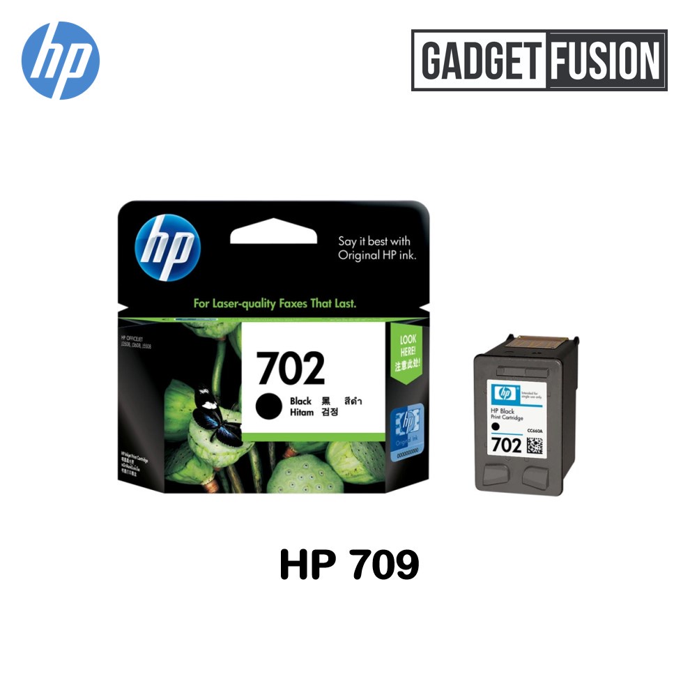 HP 702 BLACK INK CARTRIDGE (CC660AA) | Shopee Malaysia