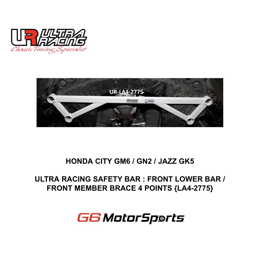 HONDA CITY GM6 / GN2 / JAZZ GK5 - ULTRA RACING SAFETY BAR : FRONT LOWER ...