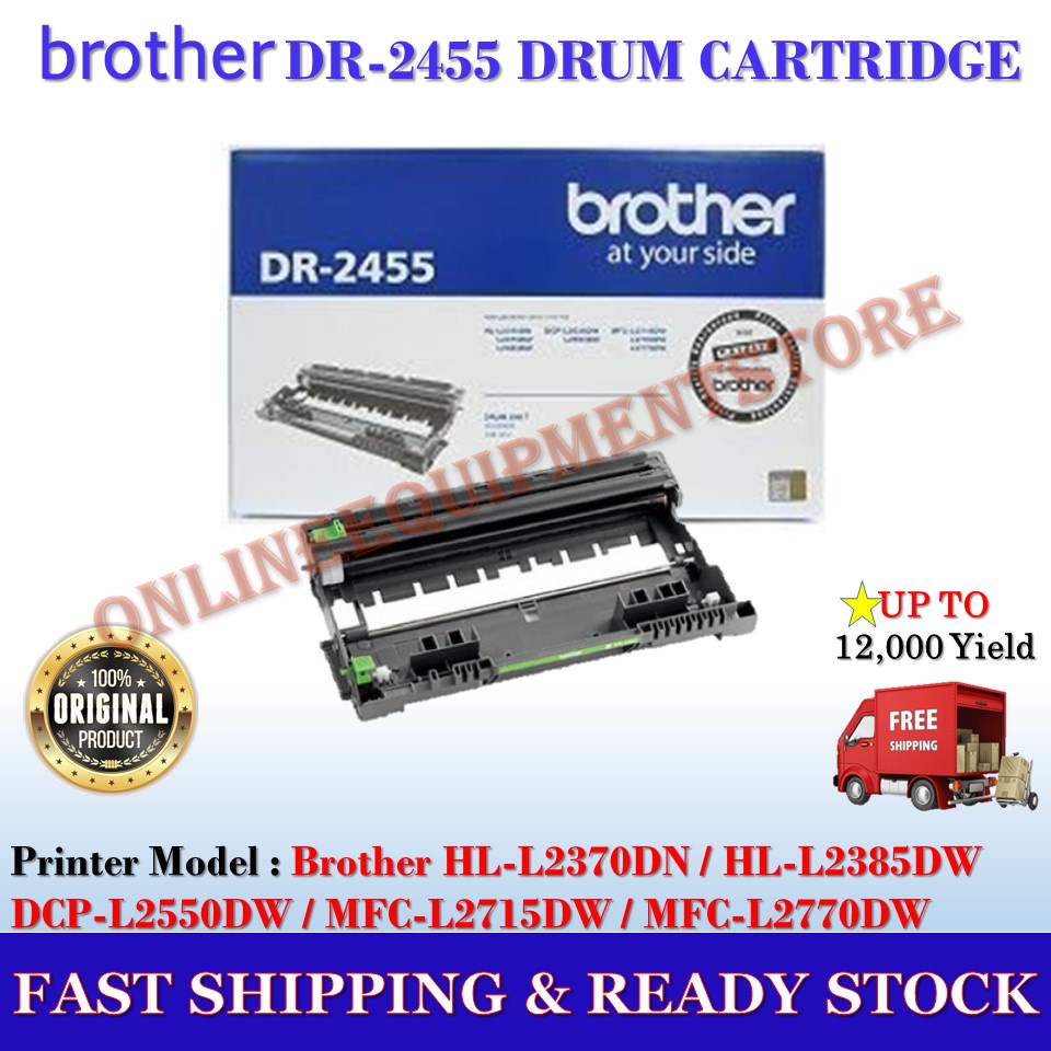 Brother DR-2455 Drum Cartridge Original / 2455 Drum Cartridge /HL-2370 ...