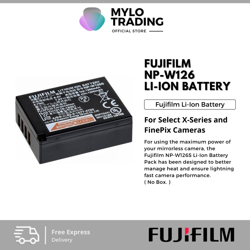( Fujifilm Malaysia ) Fujifilm NP-W126S W126 Li-Ion Battery & BC-W126S ...