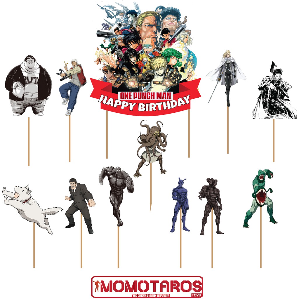 Onepunchman cake Topper normal set | Shopee Malaysia