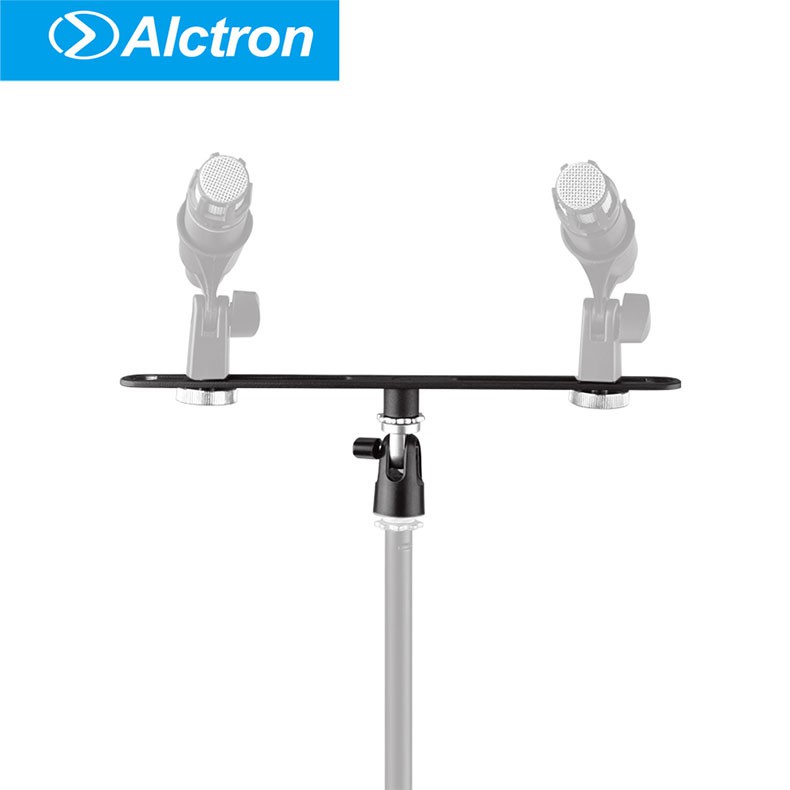 Alctron MAS020 Double Microphone Stand Stereo Recording Dual Microphone ...