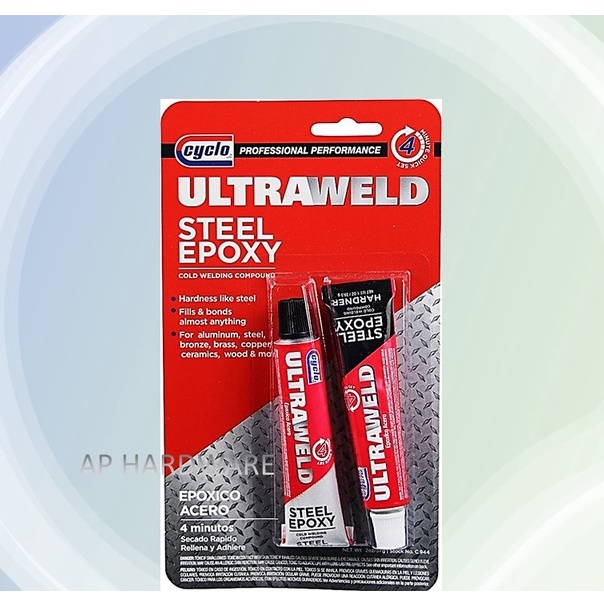 ULTRAWELD STEEL EPOXY COLD WELDING COMPOUND 4 MINUTE QUICK SET | Shopee ...
