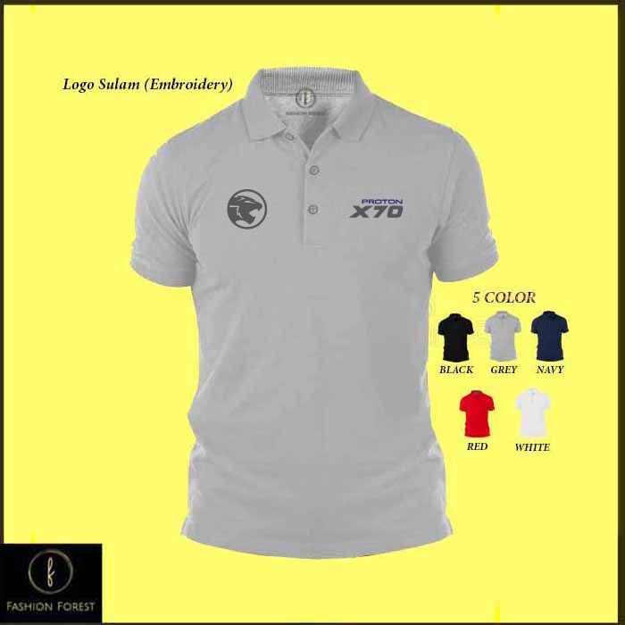 Polo T Shirt Sulam Proton X70 Logo Motorsport Club X70OCM Uniform ...