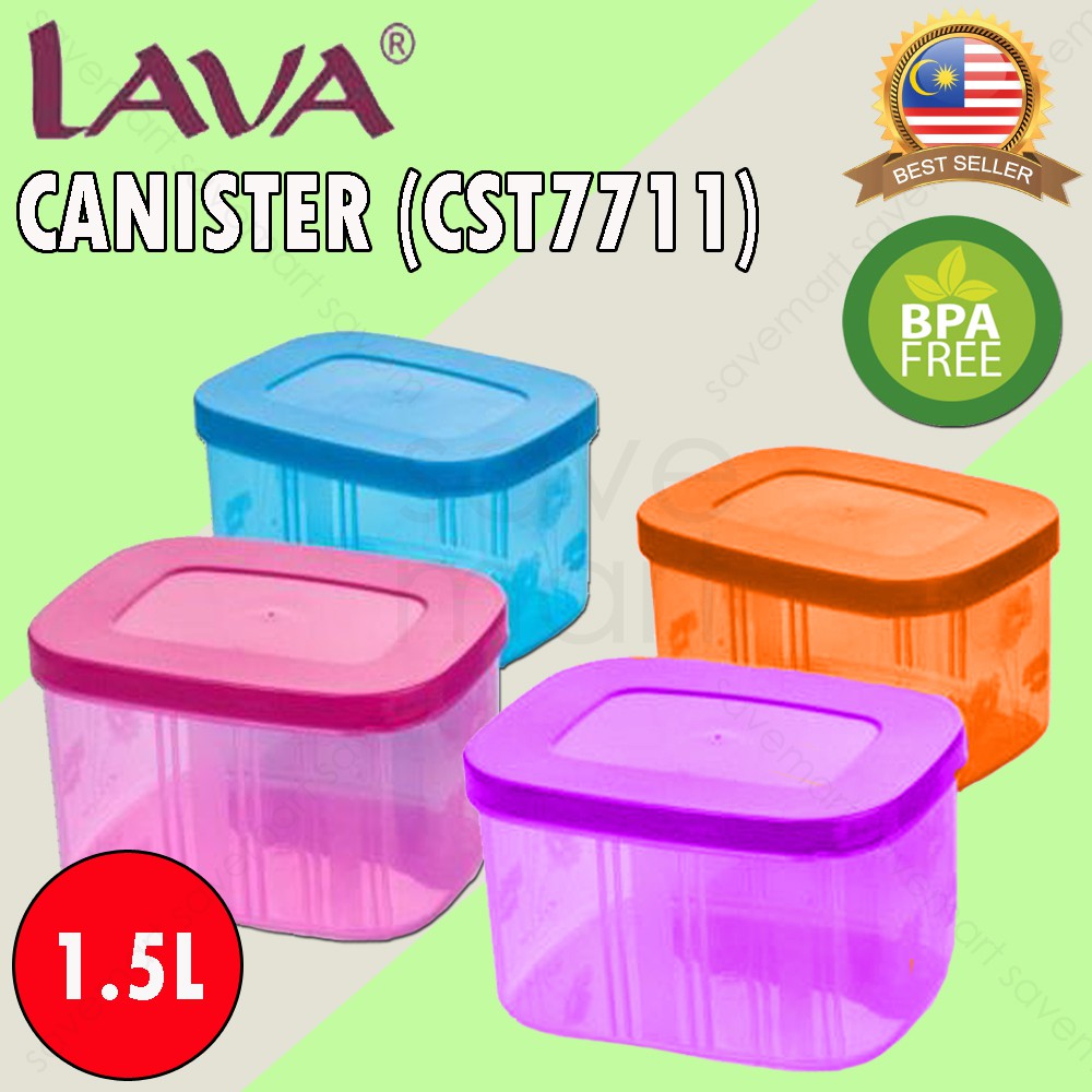 LAVA Canister Food Container Tupperware 1.5 Litre CST7711 BPA Free ...