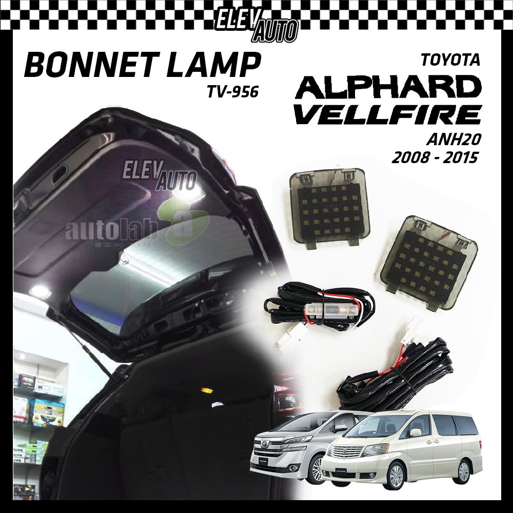 Toyota Alphard / Vellfire ANH20 2008-2015 Rear Bonnet Lamp Back Door ...