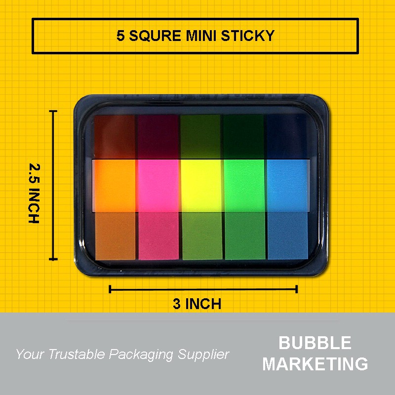 masterborong 5 Arrow Sign Here Sticky Note Memo Pad Fluorescent Cyber ...