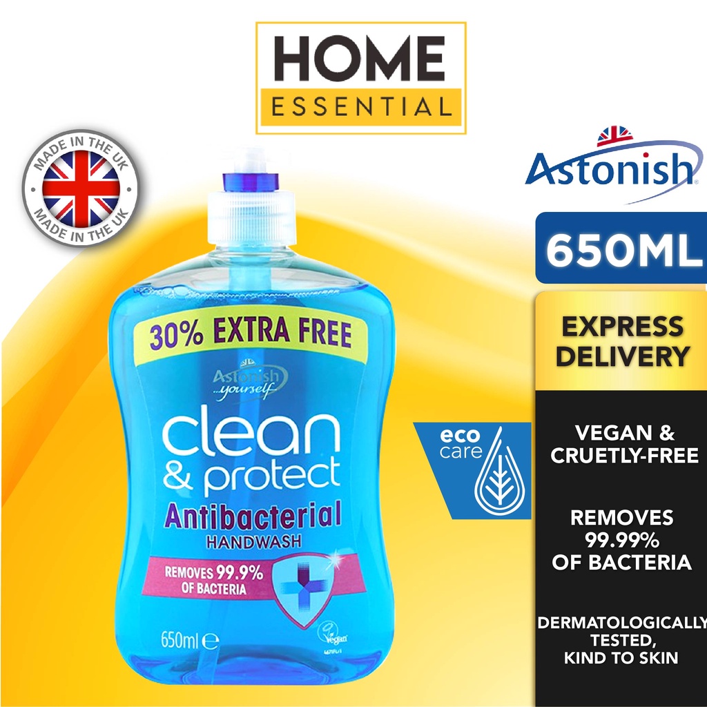 Astonish Clean & Protect Antibacterial Handwash Kill 99.9% of Bacteria ...