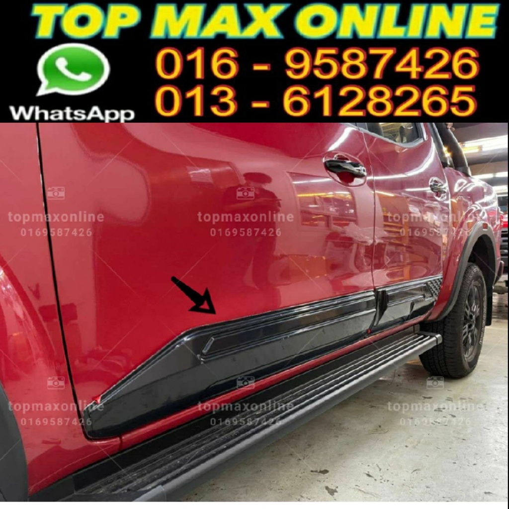 Nissan Navara 2021 side door panel cladding/door garnish cover | Shopee ...