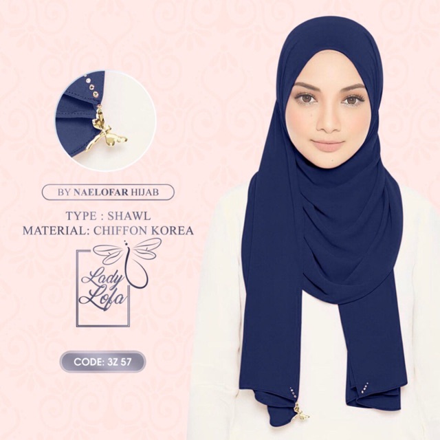 🔥 FAST SELLING 🔥 lady lofa shawl by naelofar 💕 | Shopee Malaysia