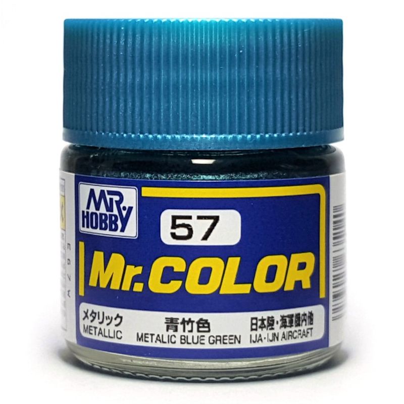 Mr hobby Mr Color C57 Metallic Blue Green Metallic 10ML | Shopee Malaysia