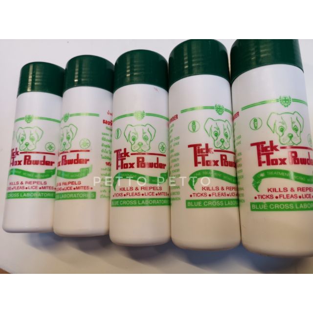 TICK TOX Fleas & Ticks Powder 180GM tick-tox (kucing / anjing / burung ...