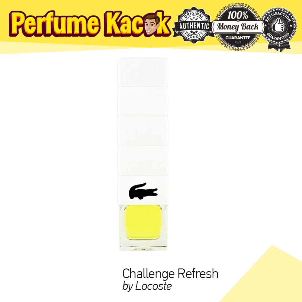 𝗟𝗔𝗖𝗢𝗦𝗧𝗘 𝗖𝗵𝗮𝗹𝗹𝗲𝗻𝗴𝗲 𝗥𝗲𝗳𝗿𝗲𝘀𝗵 EDT 90ML for Men Without Box Perfume Tanpa ...