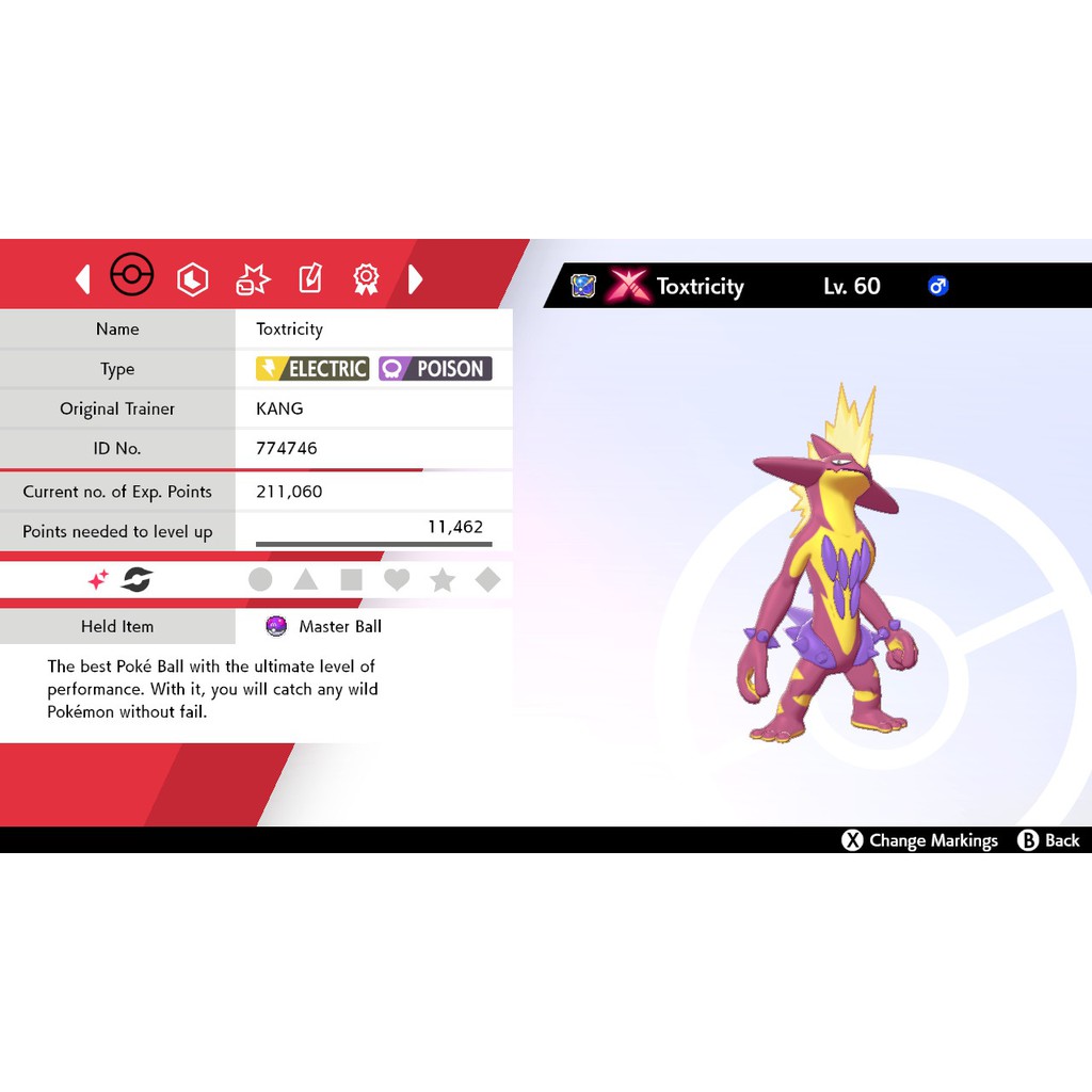 Pokemon Sword & Shield - 6IV Square Shiny Toxtricity [GMAX] | Shopee ...