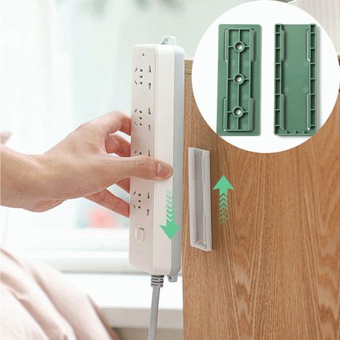 Wall Mounted Self-Adhesive Power Strip Holder Fixator, Extension ...