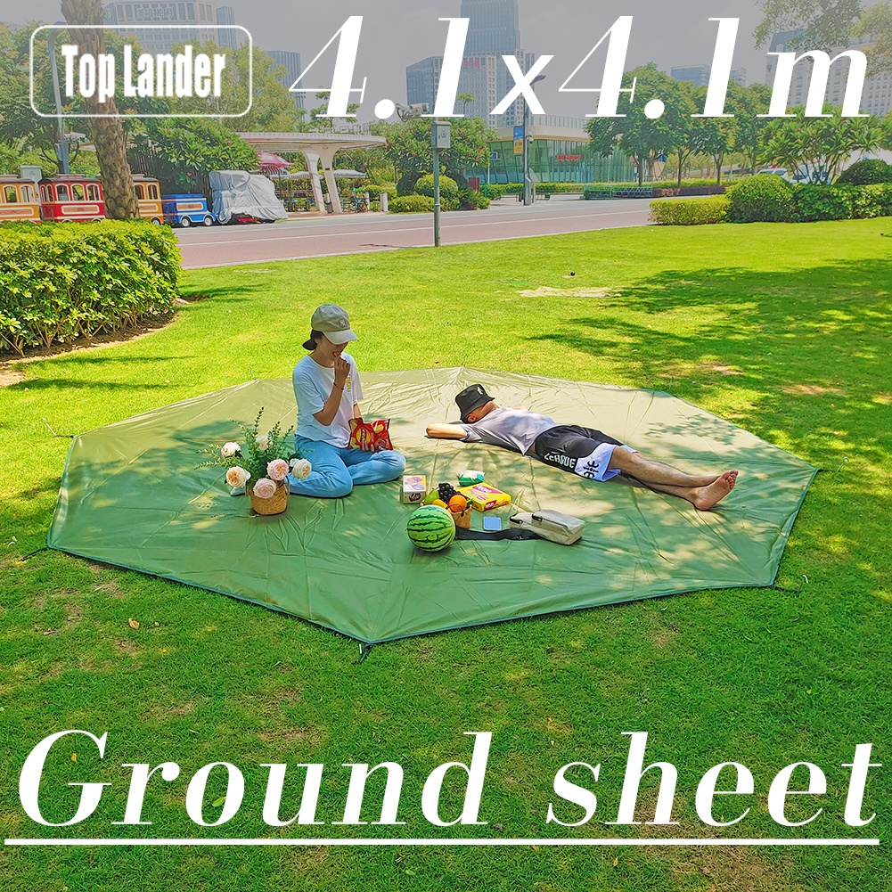 4x4 Large Groundsheet Camping Polygonal Waterproof Ground Sheet 3x3 ...