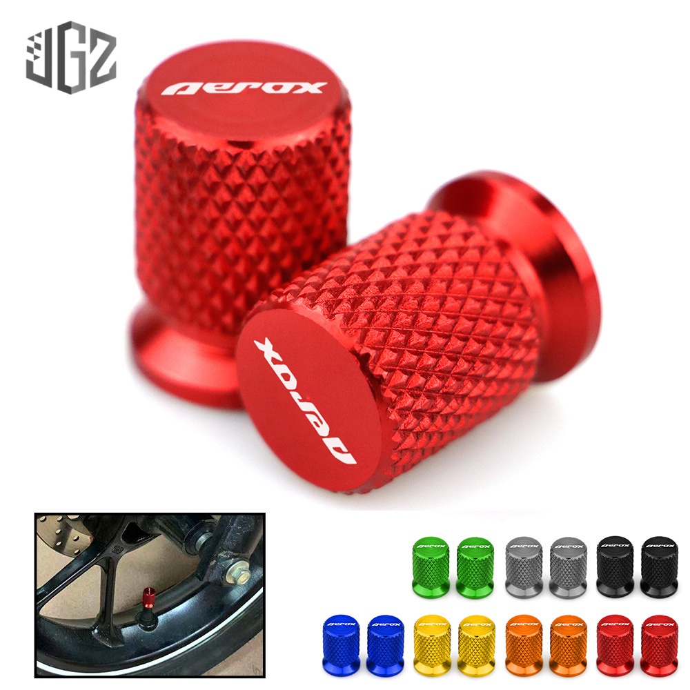 AEROX Motorcycle Tyre Tire Valve Core Caps Wheel Valve Stem Cap CNC ...