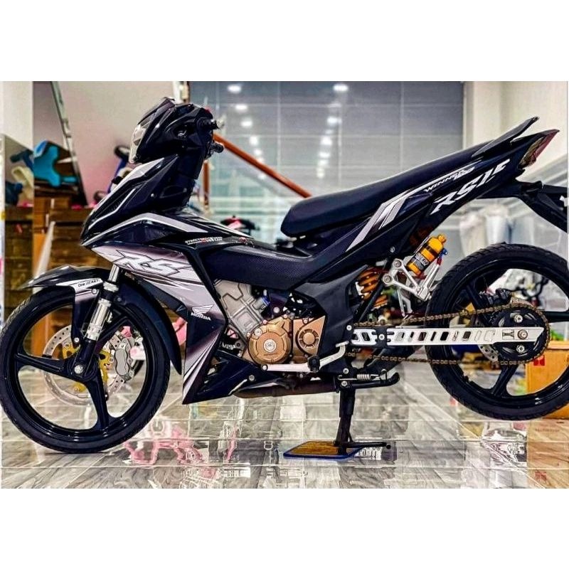 Rs150 V1&V2 Cover Set Custom Hitam Kilat | Shopee Malaysia