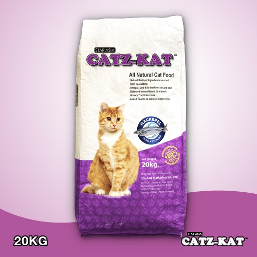 20KG CATZ-KAT Dry Cat Food Mackerel Flavour (NEW) | Shopee Malaysia
