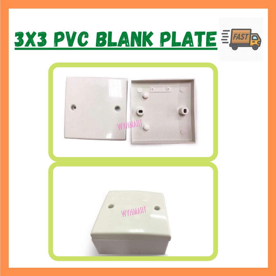3x3 PVC BLANK PLATE COVER / 3x3 SOCKET COVER | Shopee Malaysia