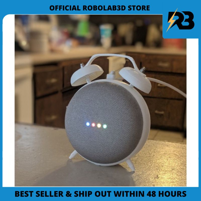 Google Home Mini OR Nest Mini Retro Alarm Clock Design Stand (3D ...