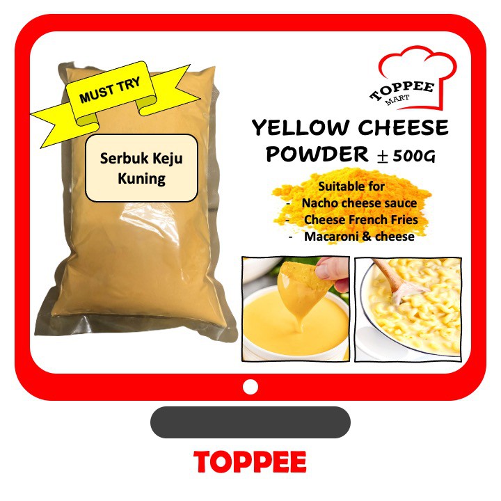Orange & Yellow Cheese Powder (100g & 500g) 黄起司粉&橙起司粉 / Serbuk keju ...