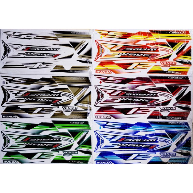 Honda WAVE 125 S/WAVE 125i {3}Body Sticker ~Design Thailand | Shopee ...