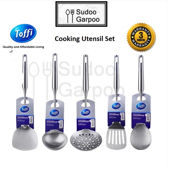TOFFI Asian Turner, Ladle, Slotted Turner/ Sudip Besi, Sudip Berlubang ...