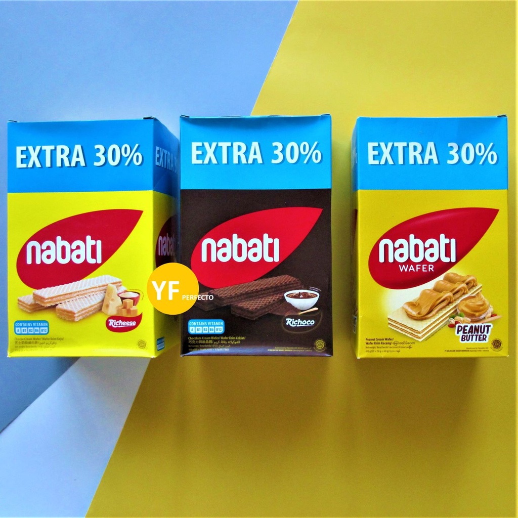 【Ready Stock】Nabati Wafer Extra 30% (20pieces x 16g+4.8g) | Shopee Malaysia