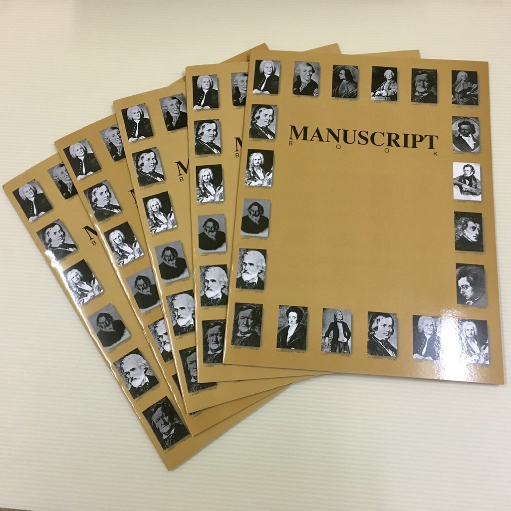 Manuscript book for music students by Rhythm MP / for piano guitar ...