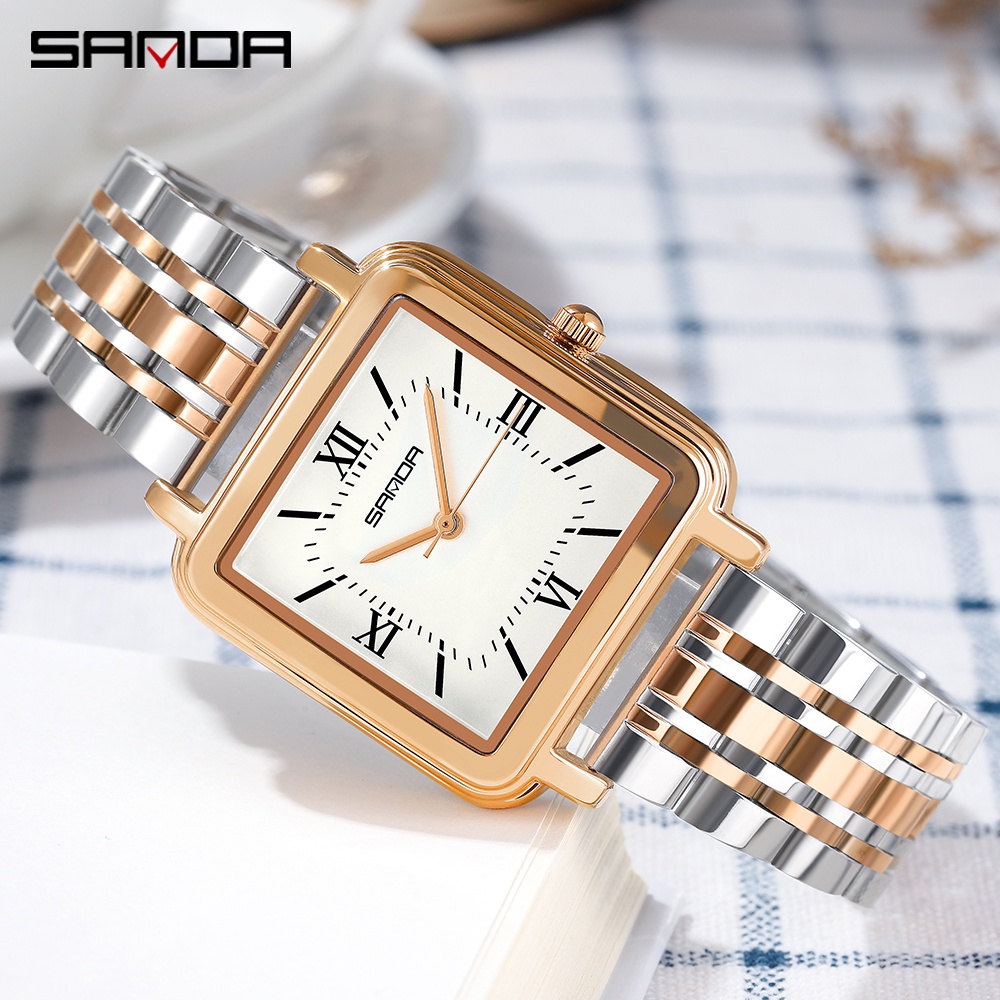 Sanda Ladies Business Temperament Watch Fashion Pioneer Quartz Watch Girl Casual Glamour Watch ...
