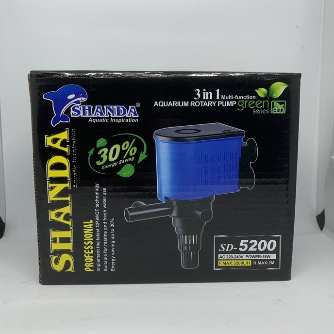 🔥READY STOCK🔥 SHANDA SD-5200 GREEN SERIES Aquarium Rotary Pump | Shopee ...