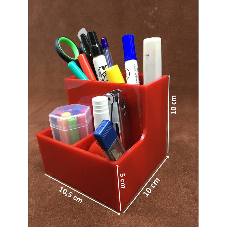 MERAH Acrylic Red Pencil Box | Shopee Malaysia