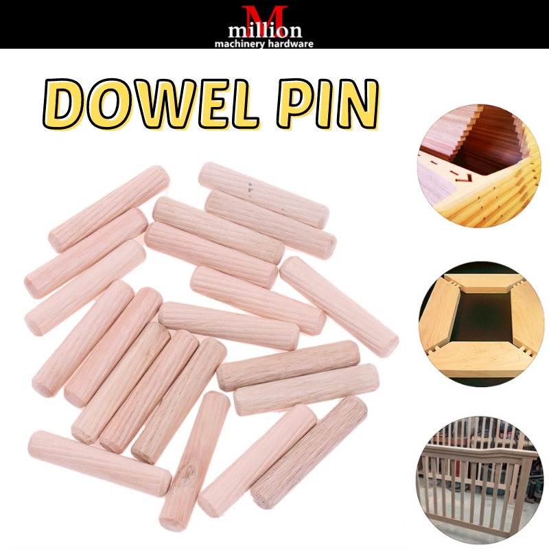 millionhardware - 100pcs 6mm 8mm 10mm Wood Dowel Pin Wood Plug Wood Pin ...