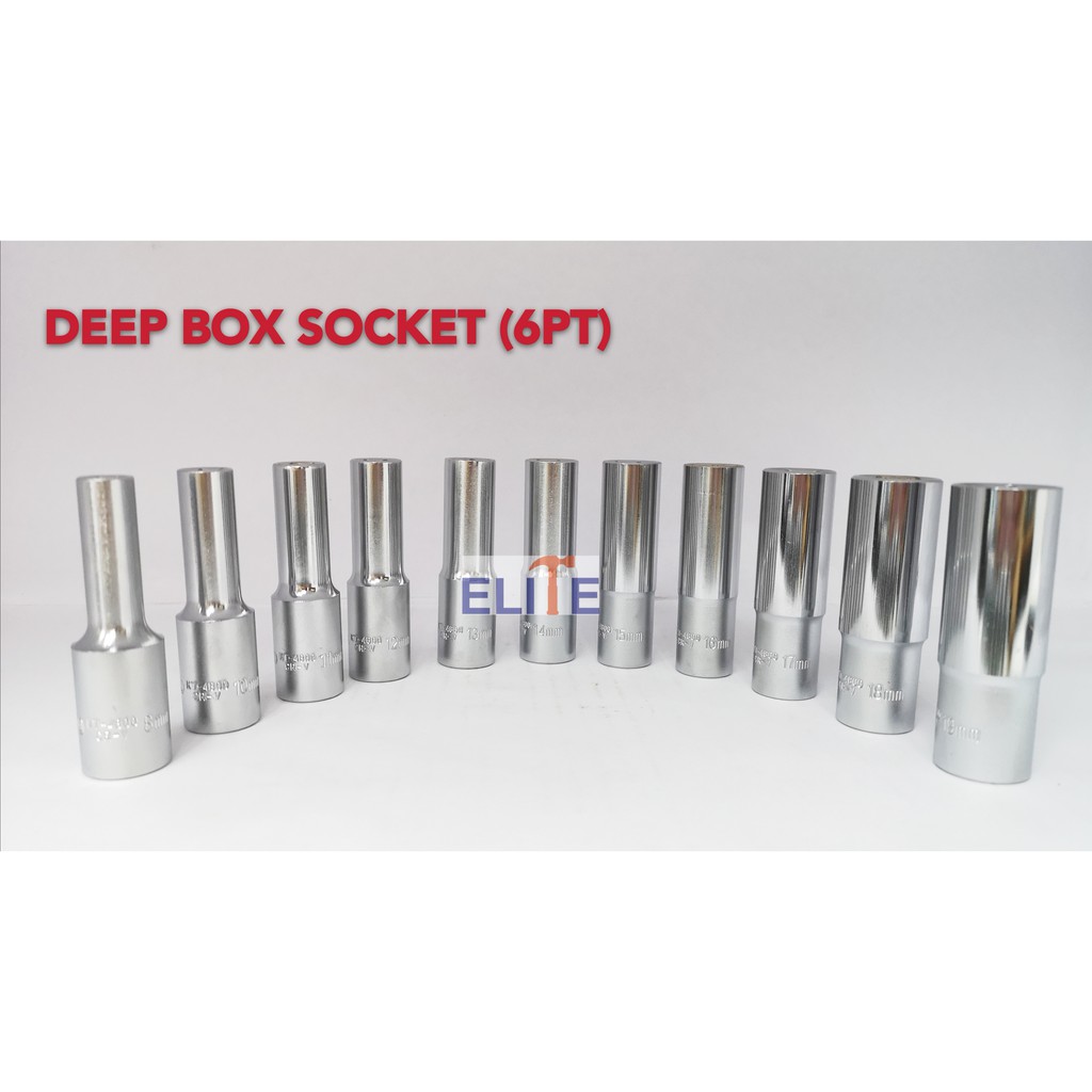 KING TOYO 1/2" DEEP BOX SOCKET (6PT & 12PT) 8MM - 19MM | Shopee Malaysia