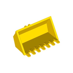 Genuine LEGO Excavator Bucket 6 x 3 with Click Hinge 2-Finger (21709 / ...