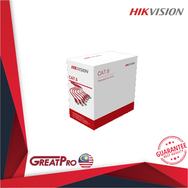 HIKVISION (DS-1LN6U-SC0) U/UTP CAT6 PVC 23 AWG 305M NETWORK CABLE | Shopee Malaysia