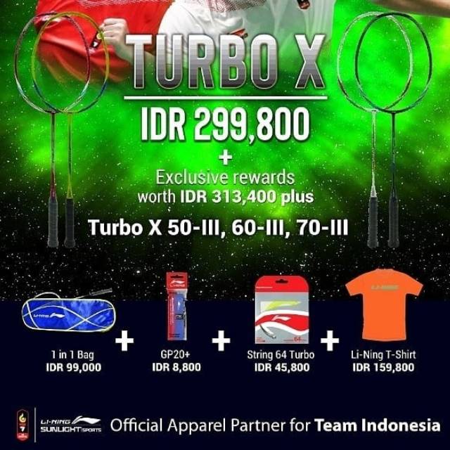 !! Racket Lining Turbo X 50,60,70 series | Shopee Malaysia