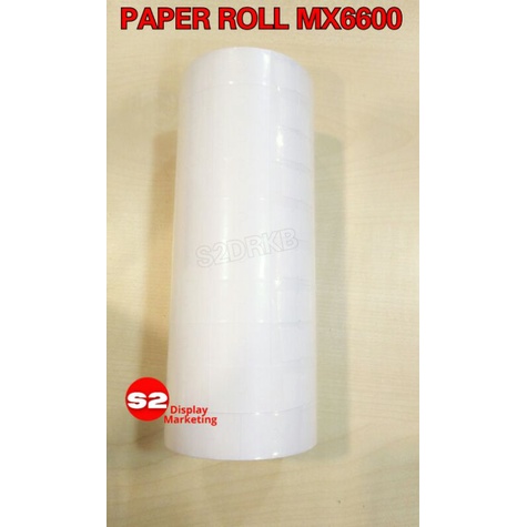 [READY STOCK] PAPER ROLL MX6600(1 Bundle-10 roll)- PAPER ROLL/PRICE TAG ...