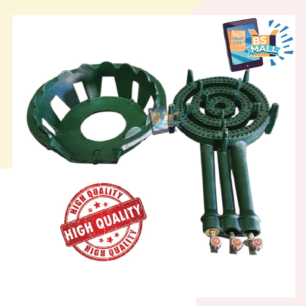 C-40 BS MALL Cast Iron Bowl Burner 3 Fire Control High Pressure Gas ...